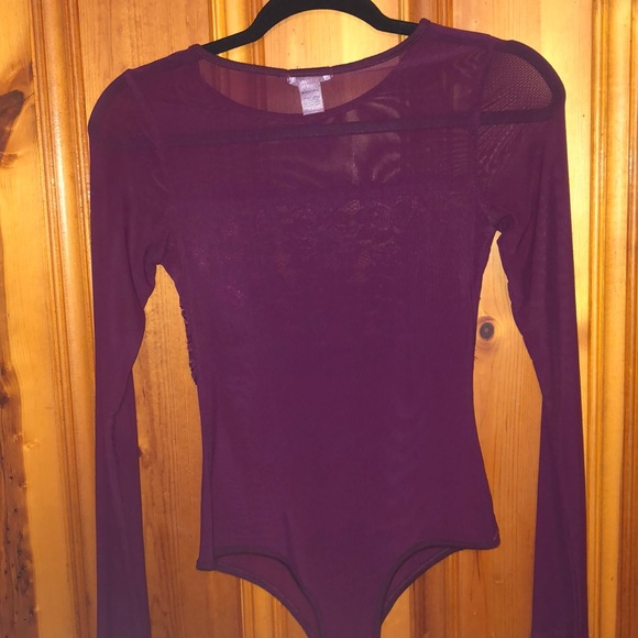 Bozzolo | Other | Mesh Bodysuit With Lace Midriff | Poshmark